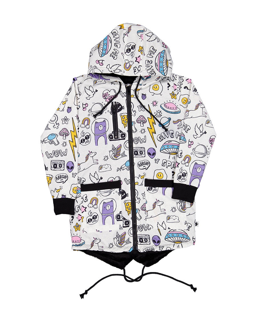 KR2215 DOODLE LONGLINE JACKET – RADICOOL KIDS